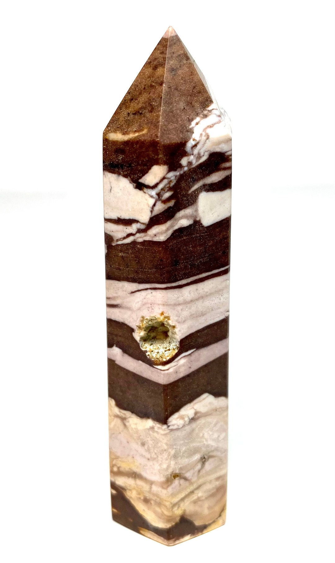 Chocolate Agate Tower - Etsy