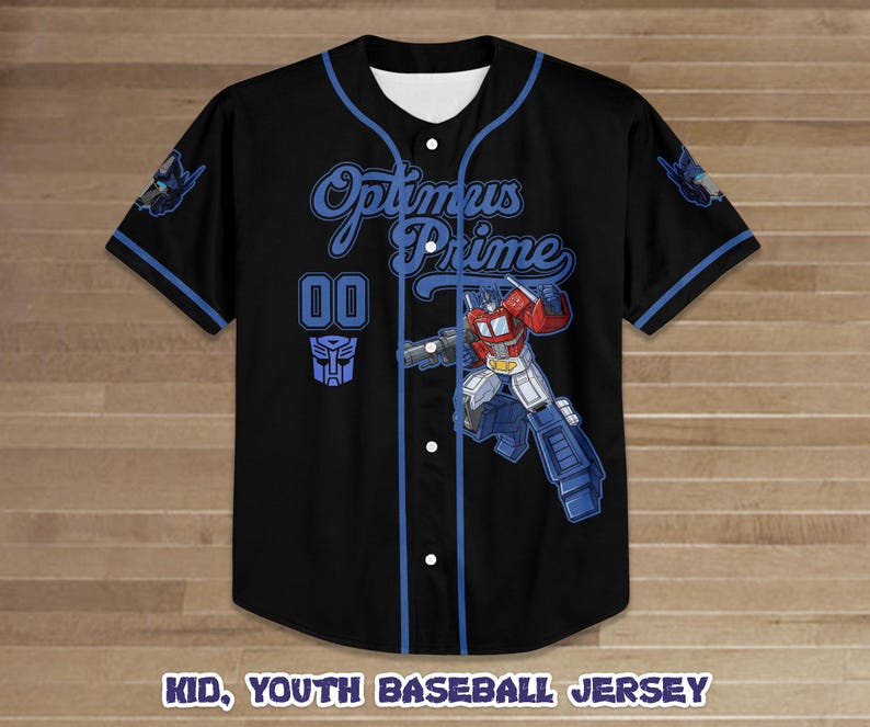 Custom Transformers Optimus Prime Baseball Jersey, Autobots Fan Gift - Etsy