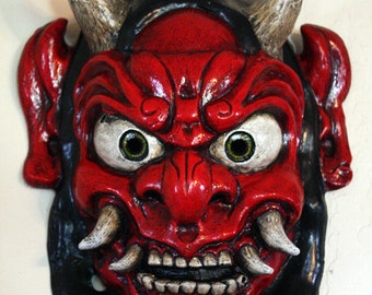 Oni mask | Etsy