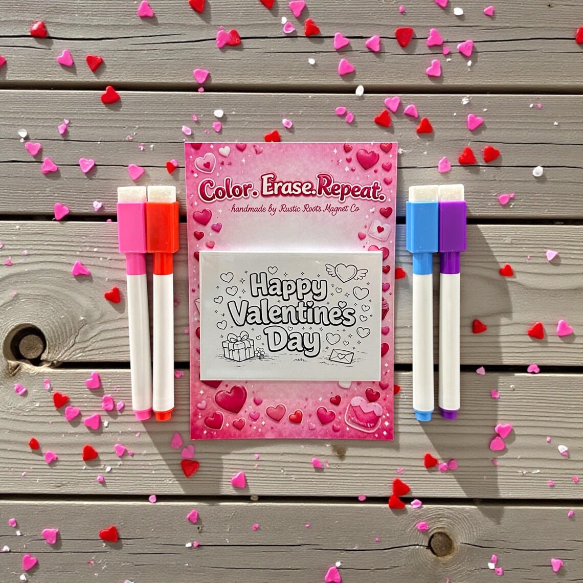 Valentines Day Themed Coloring Kit - Etsy