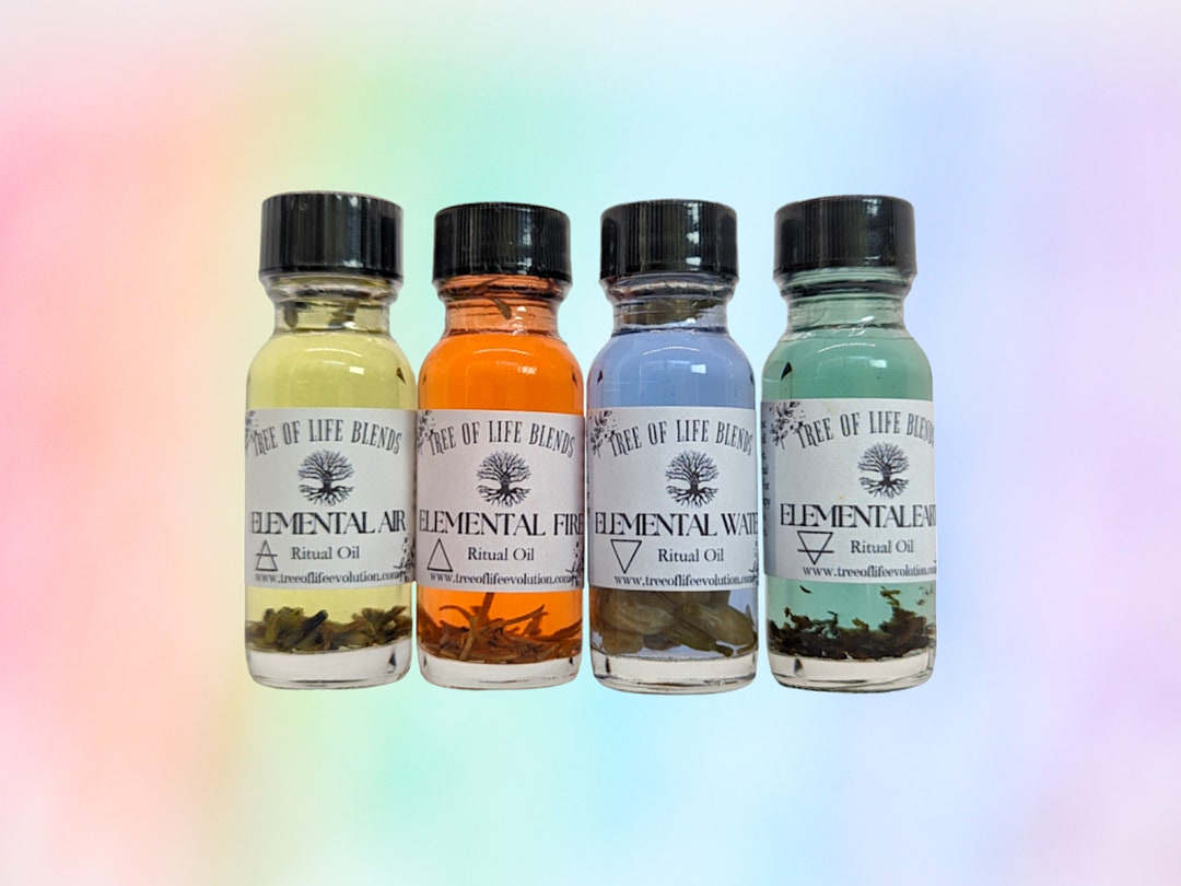 Four Elements Ritual Oils Collection | Earth Air Fire Water Ritual Oil ...