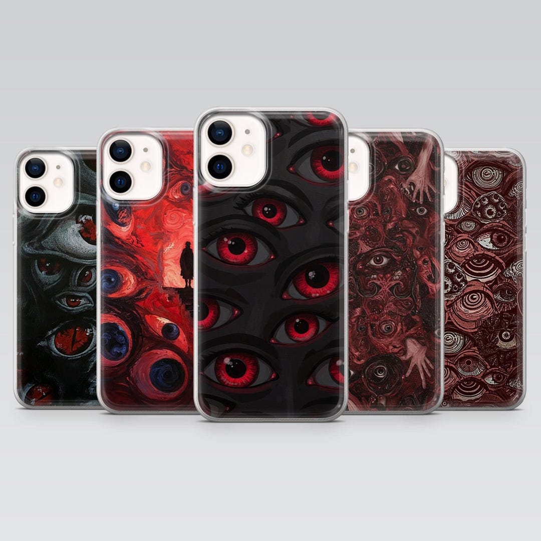 Gore Eyeball Phone Case Creepy Eyes Cover for iPhone 17, 16pro, 15, 14 ...