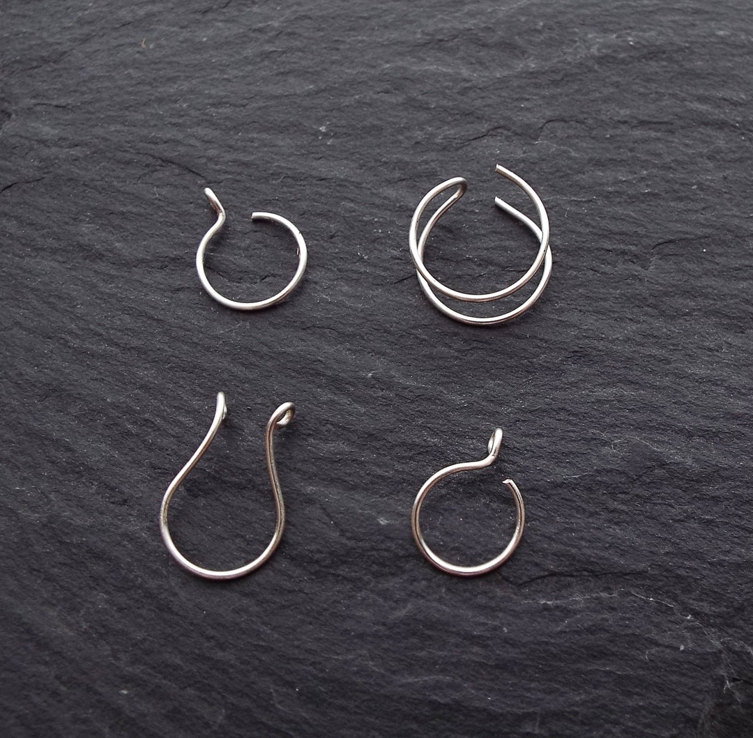Fake Piercing Set Jewelry Gift Set Tragus Jewelry Lip Ring Faux Septum ...