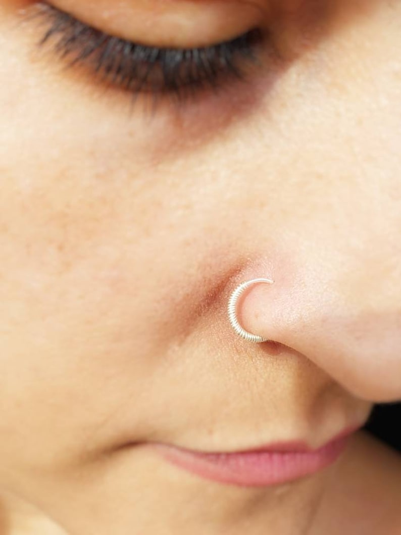Fake Nose Ring Set Clip on Nose Ring Faux Piercing No - Etsy