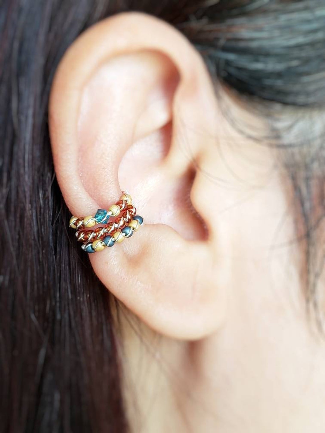 No Piercing Ear Cuff Gift for Her Conch Ear Cuff Hoop Ear Cuff Set - Etsy