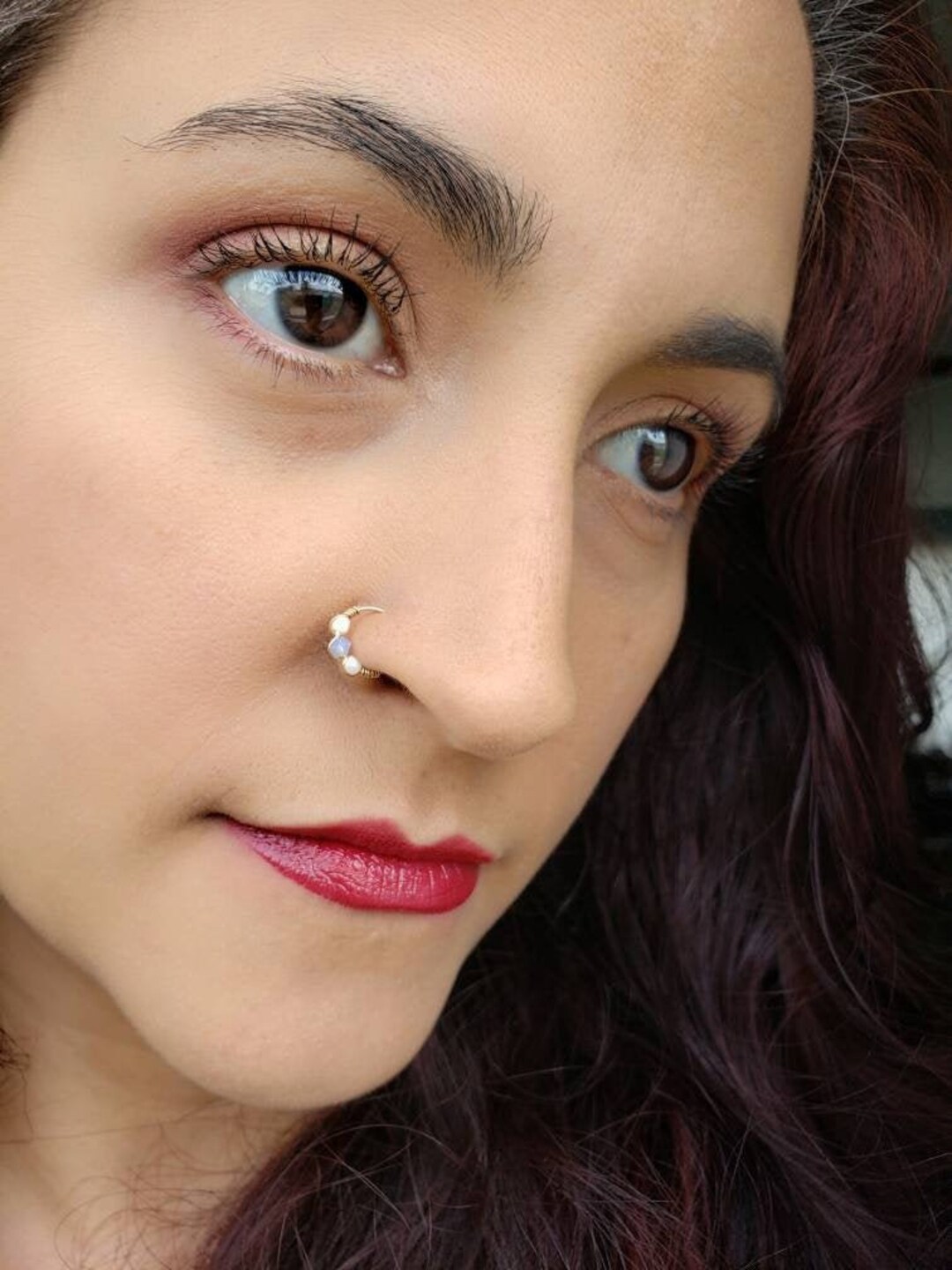 Thin Fake Nose Ring - Nose Ring - Clip on Nose Ring - Faux Piercing ...