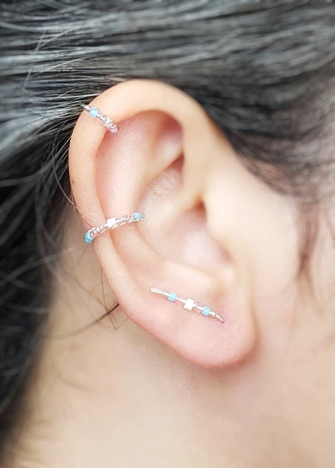 Trans Pride Jewelry - Transgender Pride - Faux Piercing - Nose Ring ...