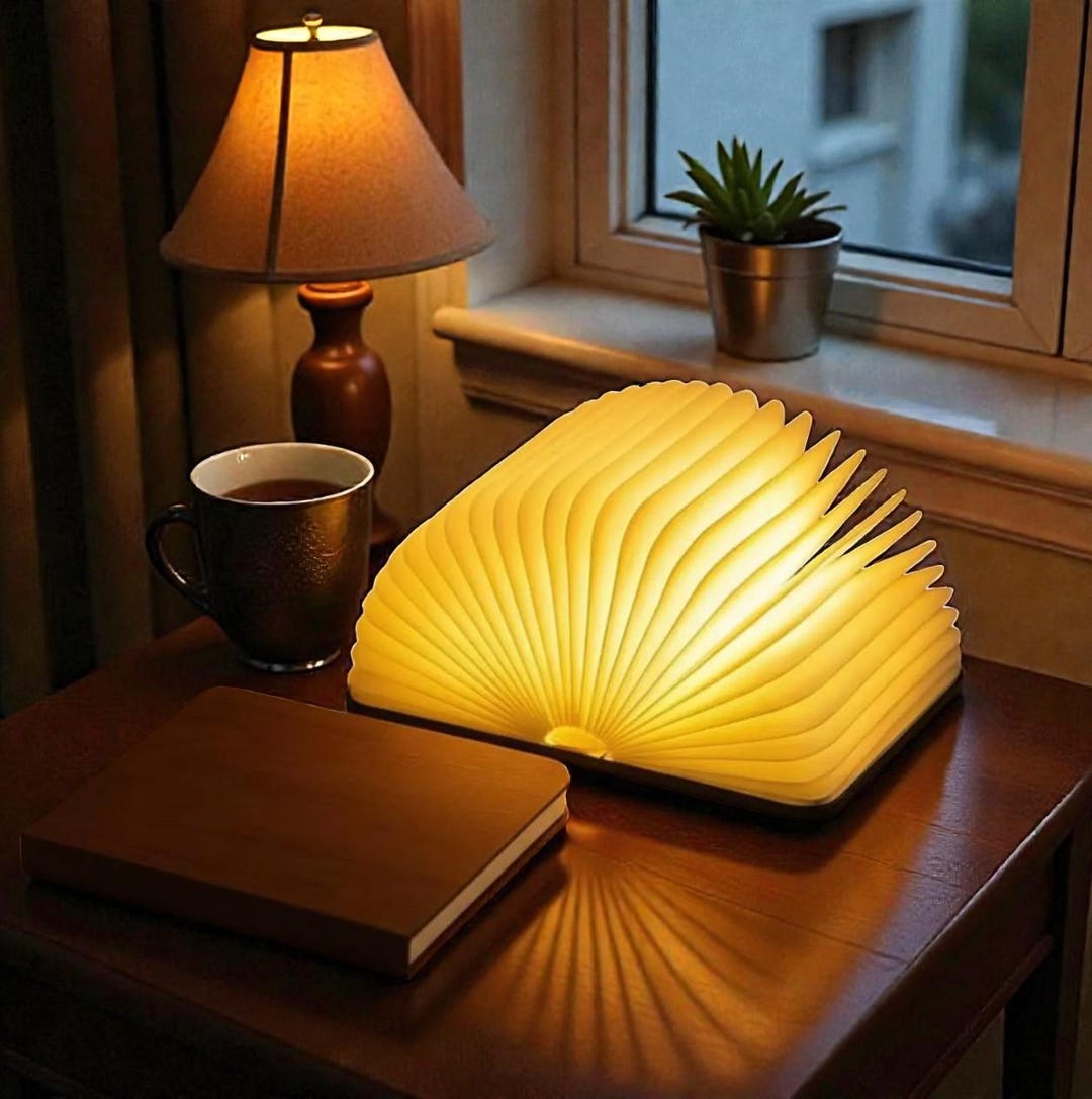 Lamp in Book Shape– Shape Coloring Page, Book Shape, Lamp Warm, Lamp ...