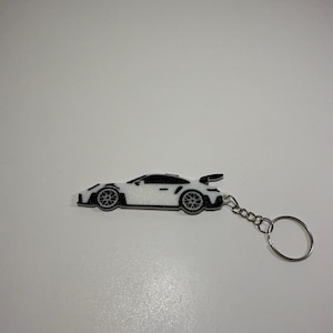 Porsche 911 GT3 RS Keychain 3D Printed | Wireframe - Etsy