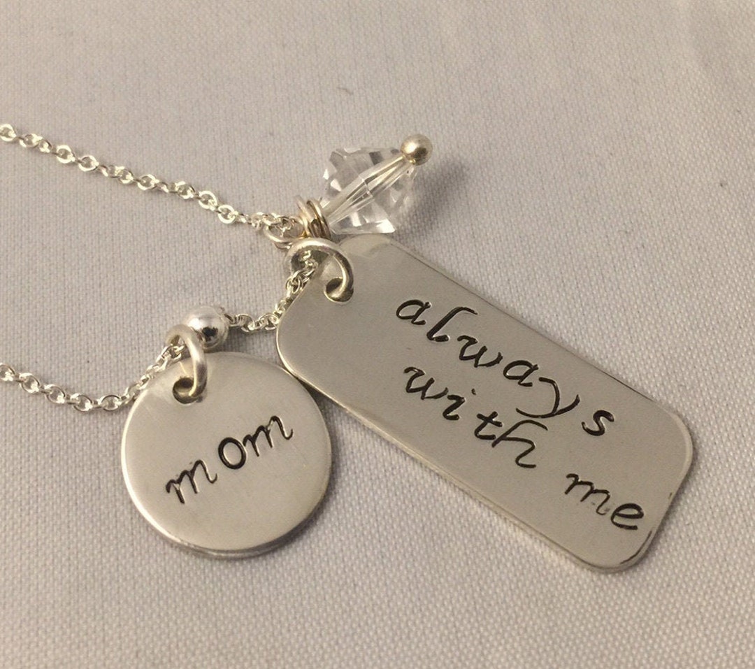 Mom Memorial/rememberance Necklace - Personalized Sterling Silver ...