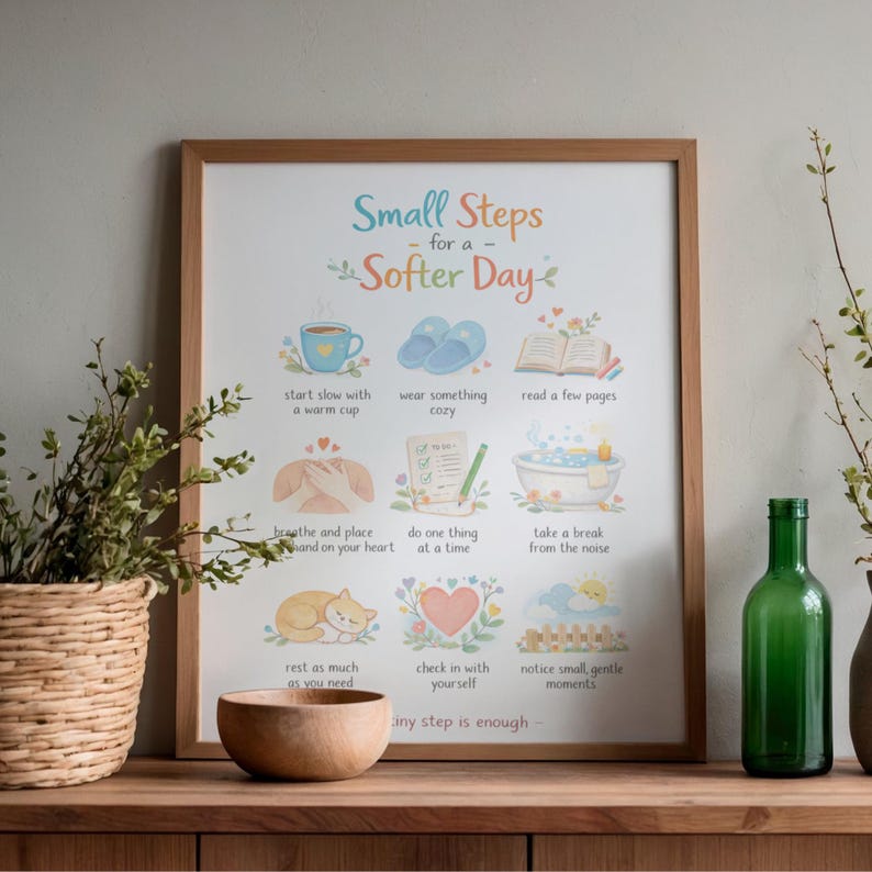 Calming Strategies Poster – Small Steps to a Smoother Day | Printable ...