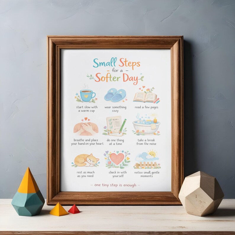 Calming Strategies Poster – Small Steps to a Smoother Day | Printable ...