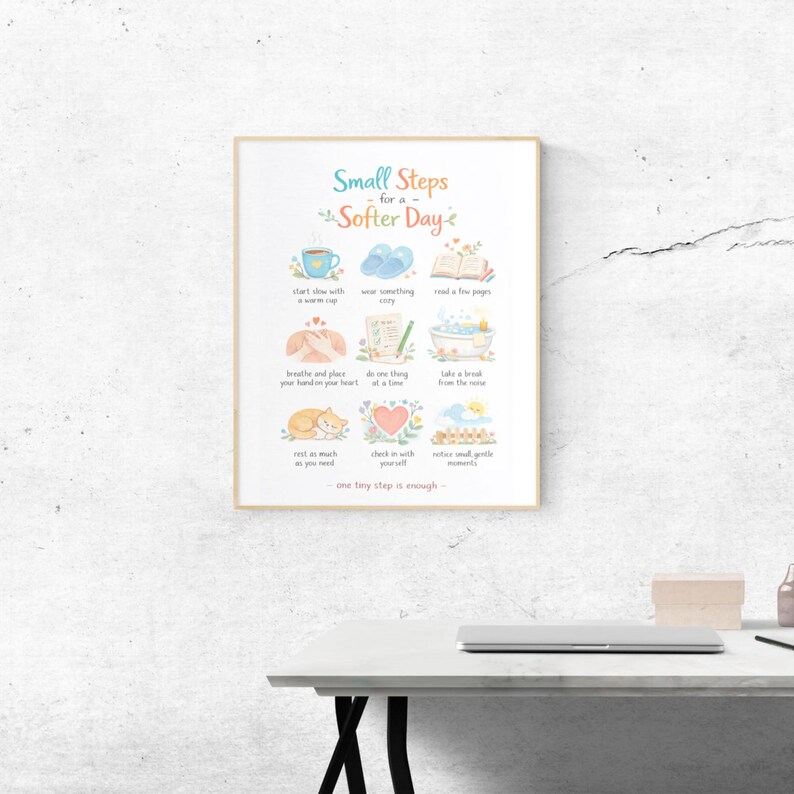 Calming Strategies Poster – Small Steps to a Smoother Day | Printable ...
