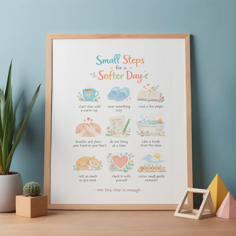 Calming Strategies Poster – Small Steps to a Smoother Day | Printable ...