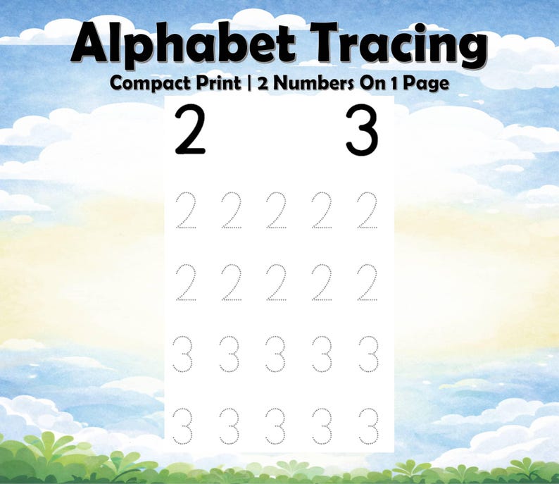 Uppercase and Lowercase Letters & Numbers Tracing Level 3 – Alphabet A ...