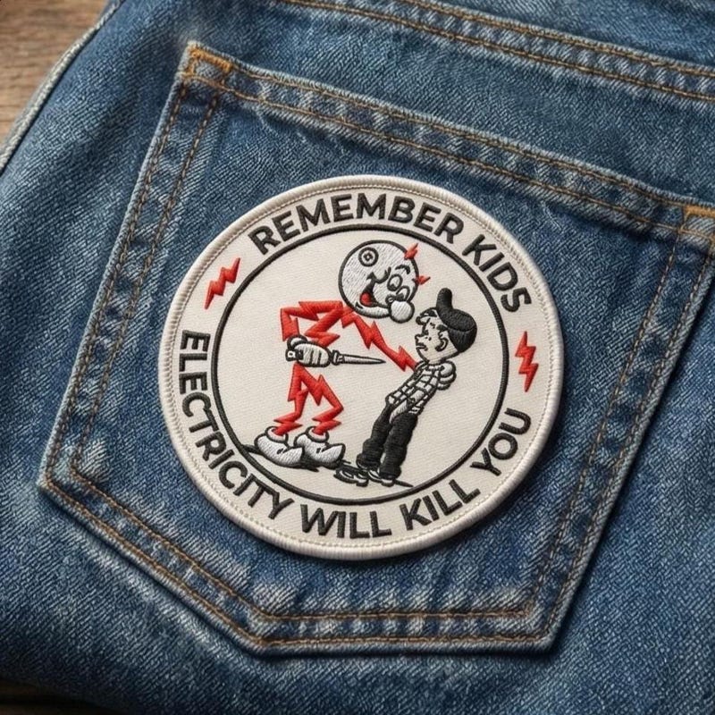 Remember Kids Electricity Kills Sign - Etsy