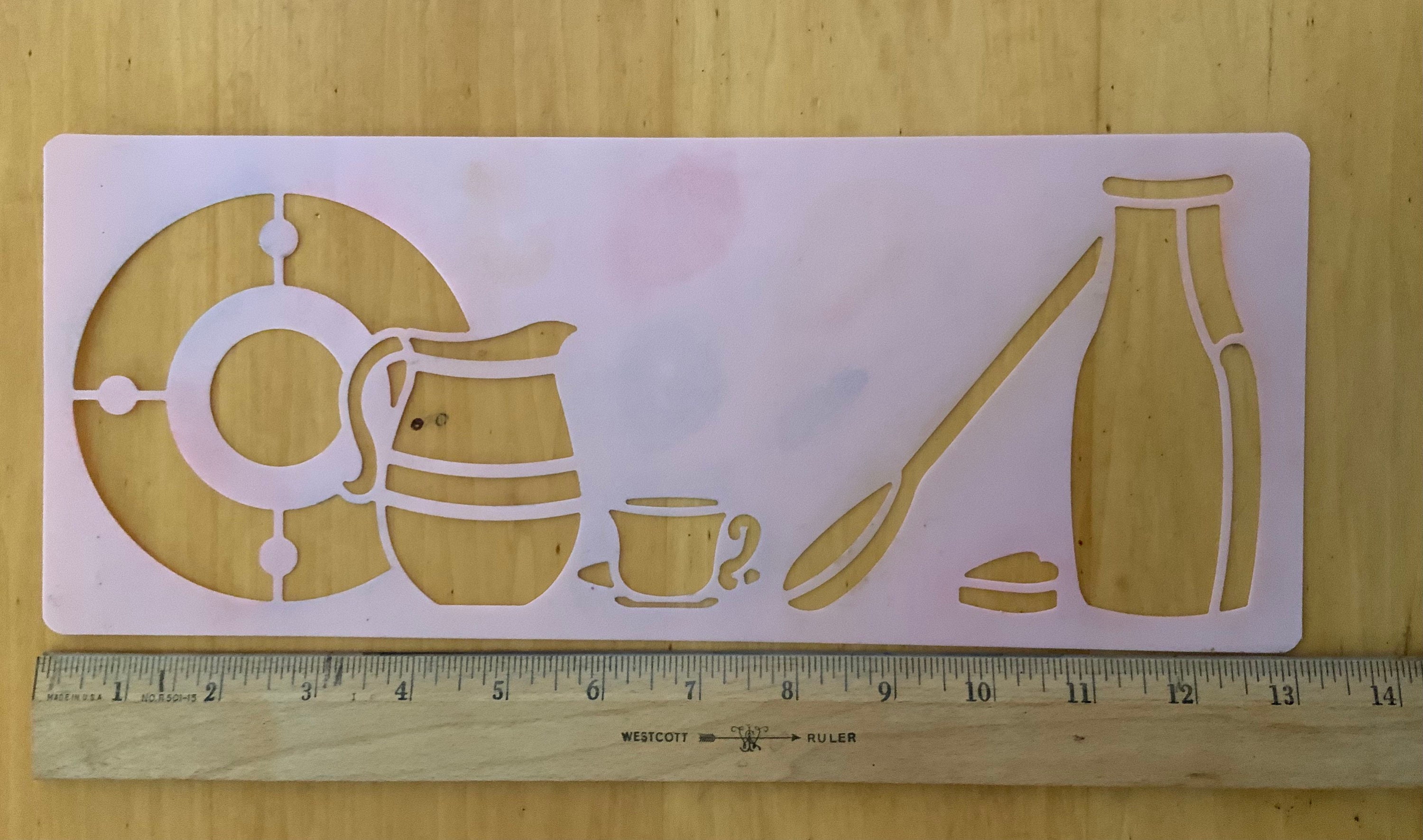 Vintage Stencil Magic, Country Plates Border, 13 X 5 1/4 - Etsy