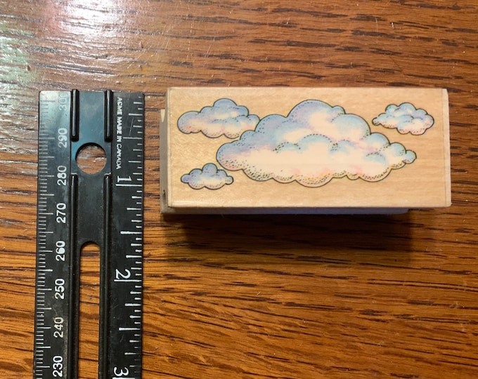 Vintage Clouds Rubber Stamp, 452E All Night Media 1978 - Etsy