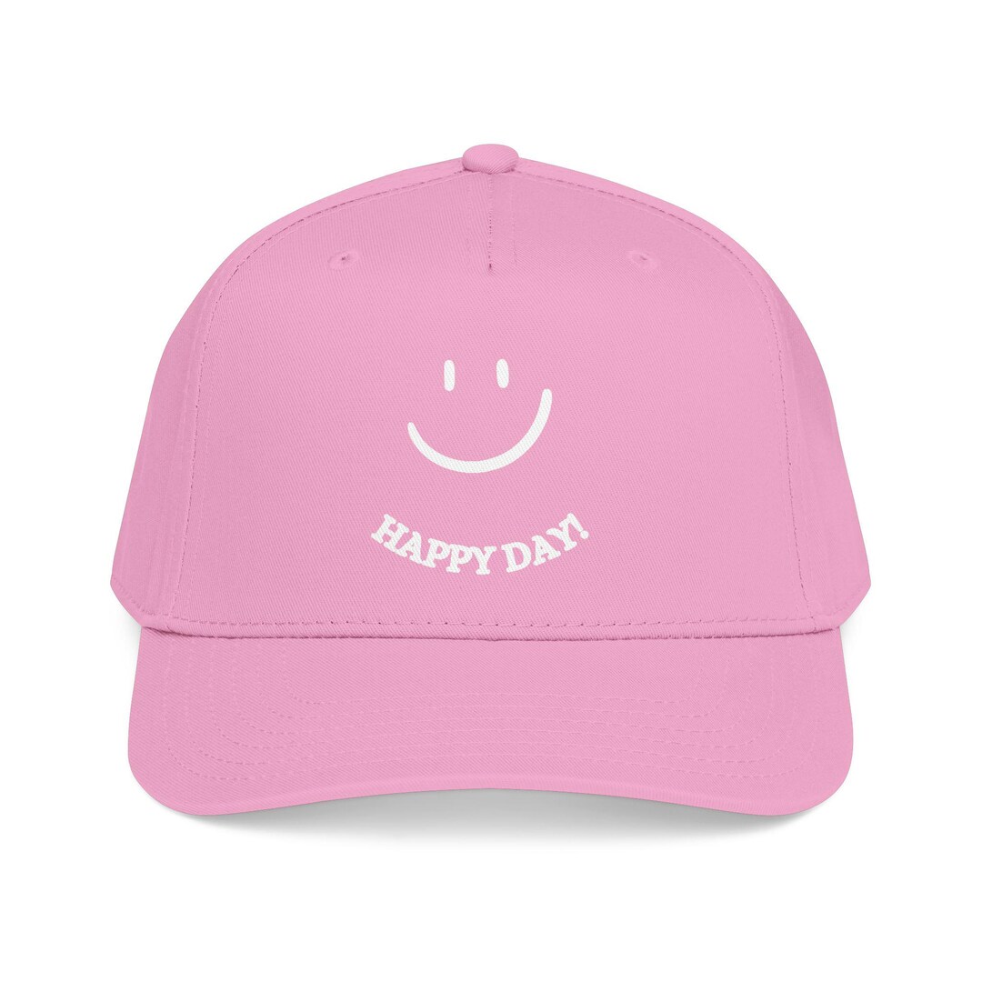 Smiley Face Baseball Cap | Mid Profile Cap - Etsy