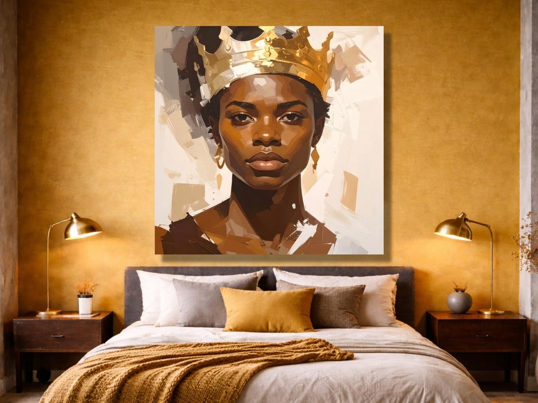Download Warm Neutral African Queen Print Earthy Printable Digital Wall ...