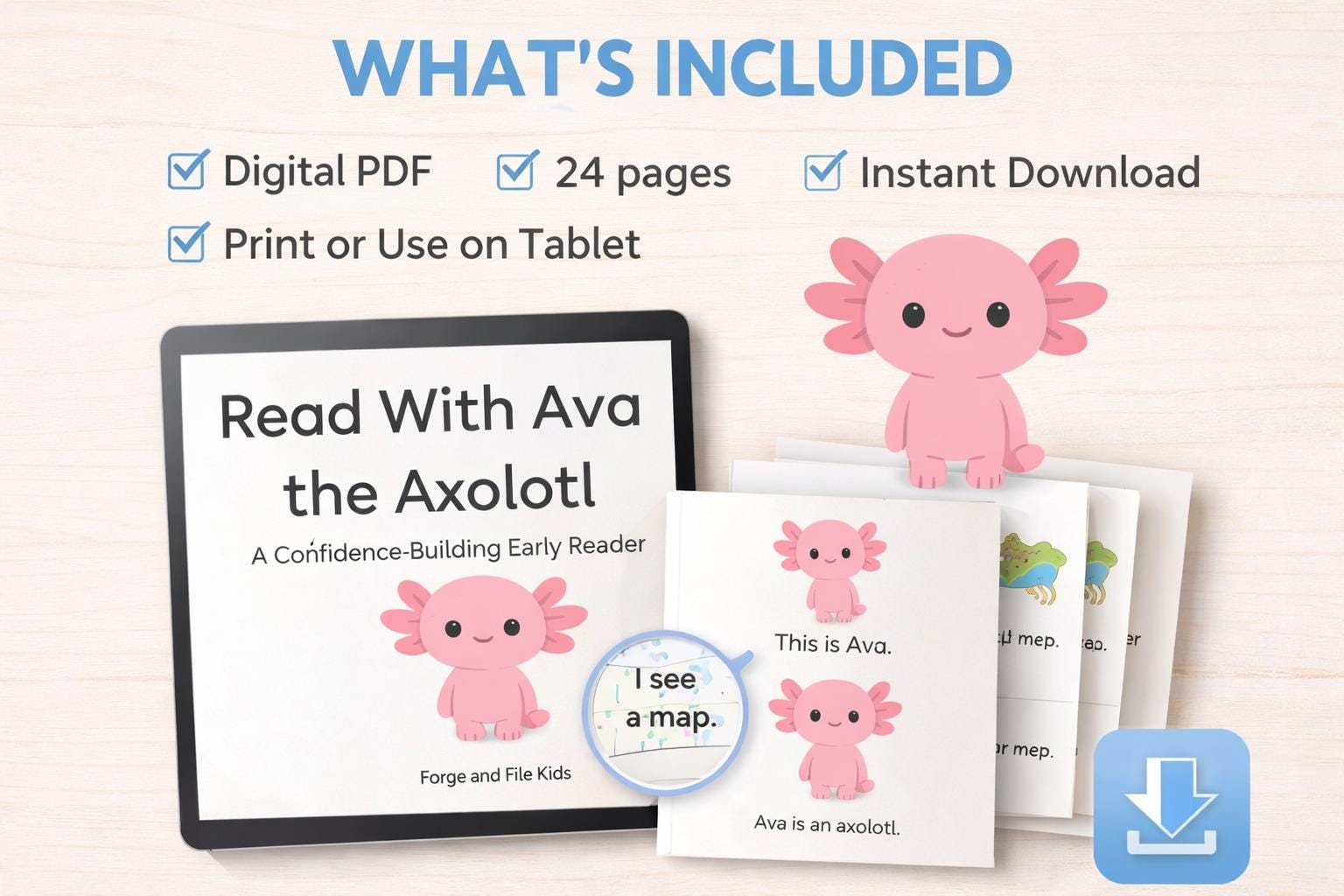 Read With Ava the Axolotl | Early Reader Book | Confidence-building ...