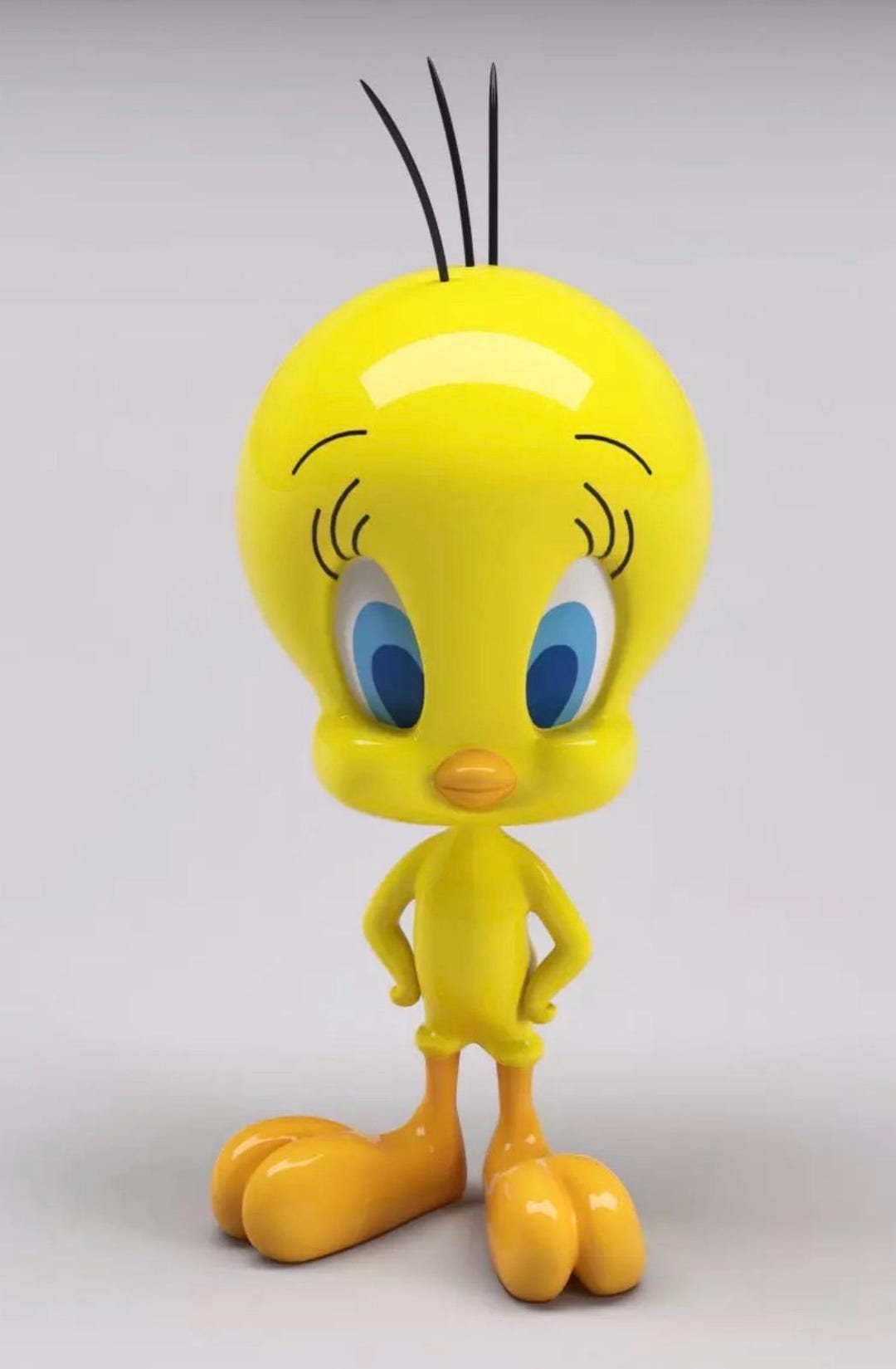 Cute Yellow Cartoon Bird STL | Chibi Bird Figure 3D Print | Desk Decor ...