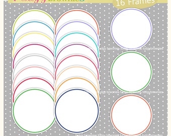 Circle border | Etsy