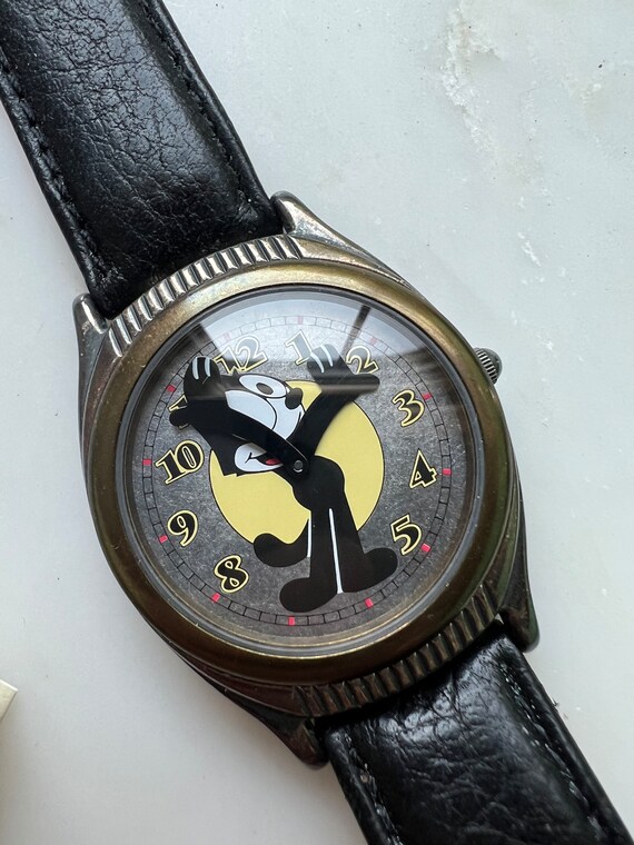 Felix the Cat Fossil collectors Watch Black and White - Gem