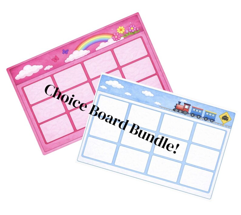 Visual Choice Board Bundle for Autism & Preschool | Boy and Girl Choice ...