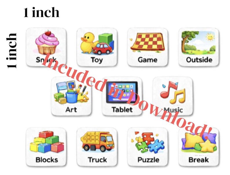 Visual Choice Board for Autism & Preschool | Choice Board With Picture ...