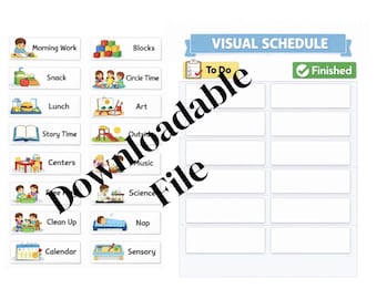 Visual Schedule - ABA, Autism - Etsy UK