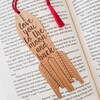 Wood Bookmark - Just One More Page - Laser Engraved Alder Wood Book ...