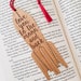 Wood Bookmark - Just One More Page - Laser Engraved Alder Wood Book ...