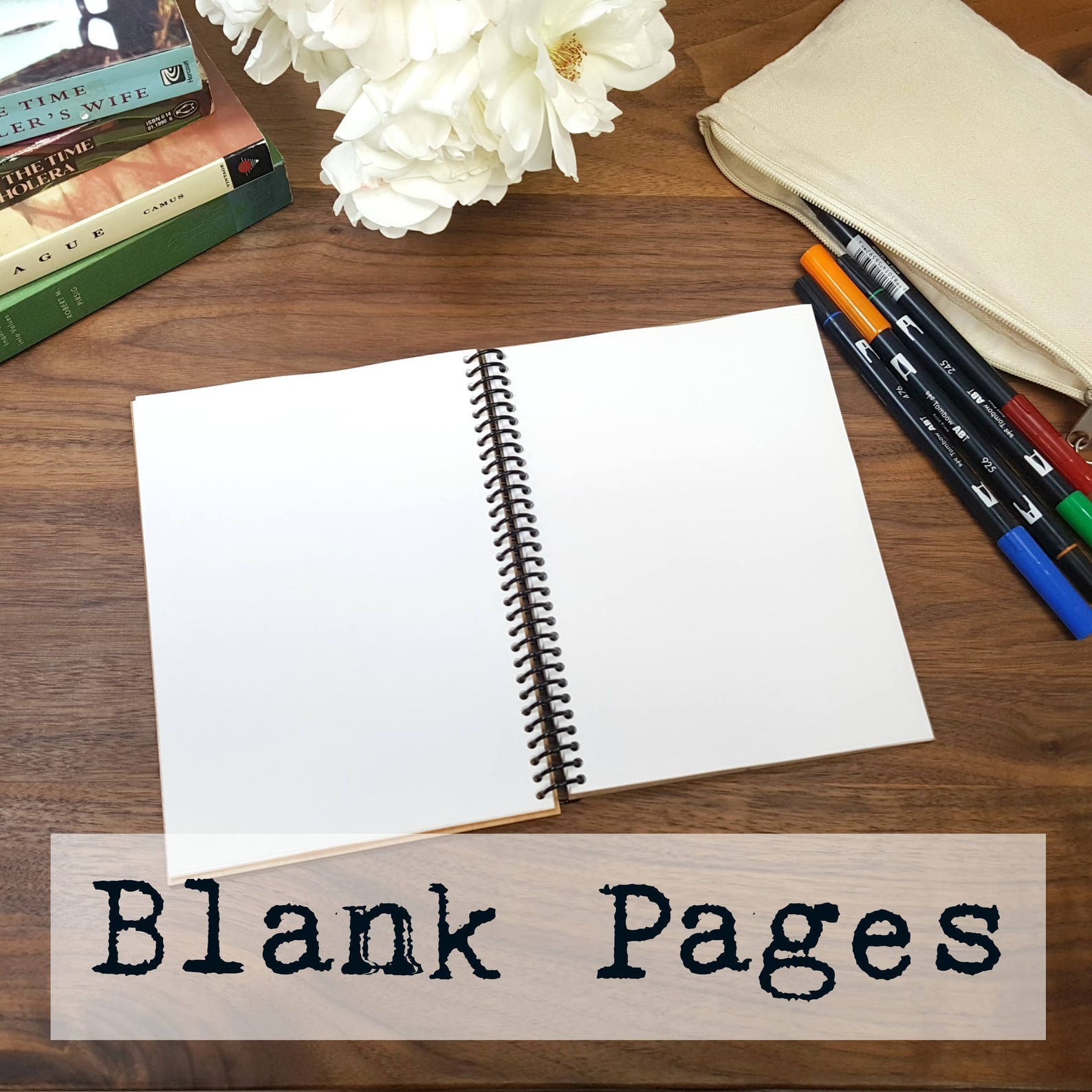 Custom Notebook - Laser Engraved Wood - Lined or Blank Pages ...