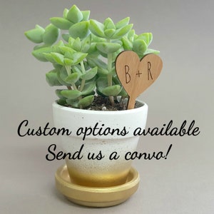 Wedding Favors - Love Planter Stakes - Rustic Wedding Favors ...