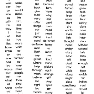 Sight Word Tiles - Laser Engraved 1.5" Wood Squares - Fry 100 - Dolch ...