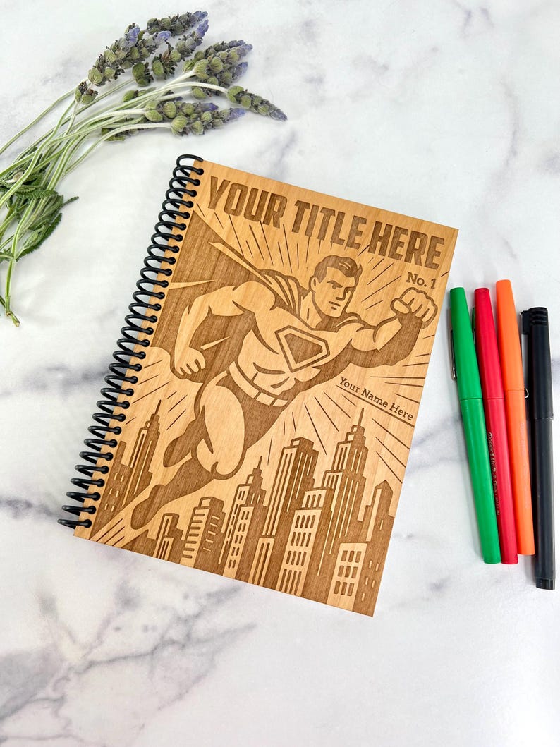 Personalized Wood Comic Book: DIY Comic Panels - Superhero - Etsy