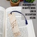 Wedding Favor Bookmarks Alder Heart Arrow Initials and Date - Etsy