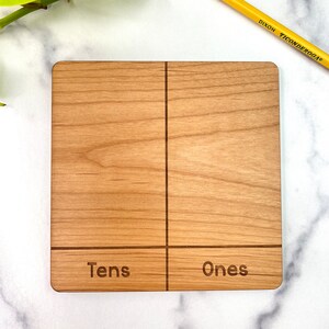 Wood Place Value Board - Counting Manipulative - Math Tool - Number ...