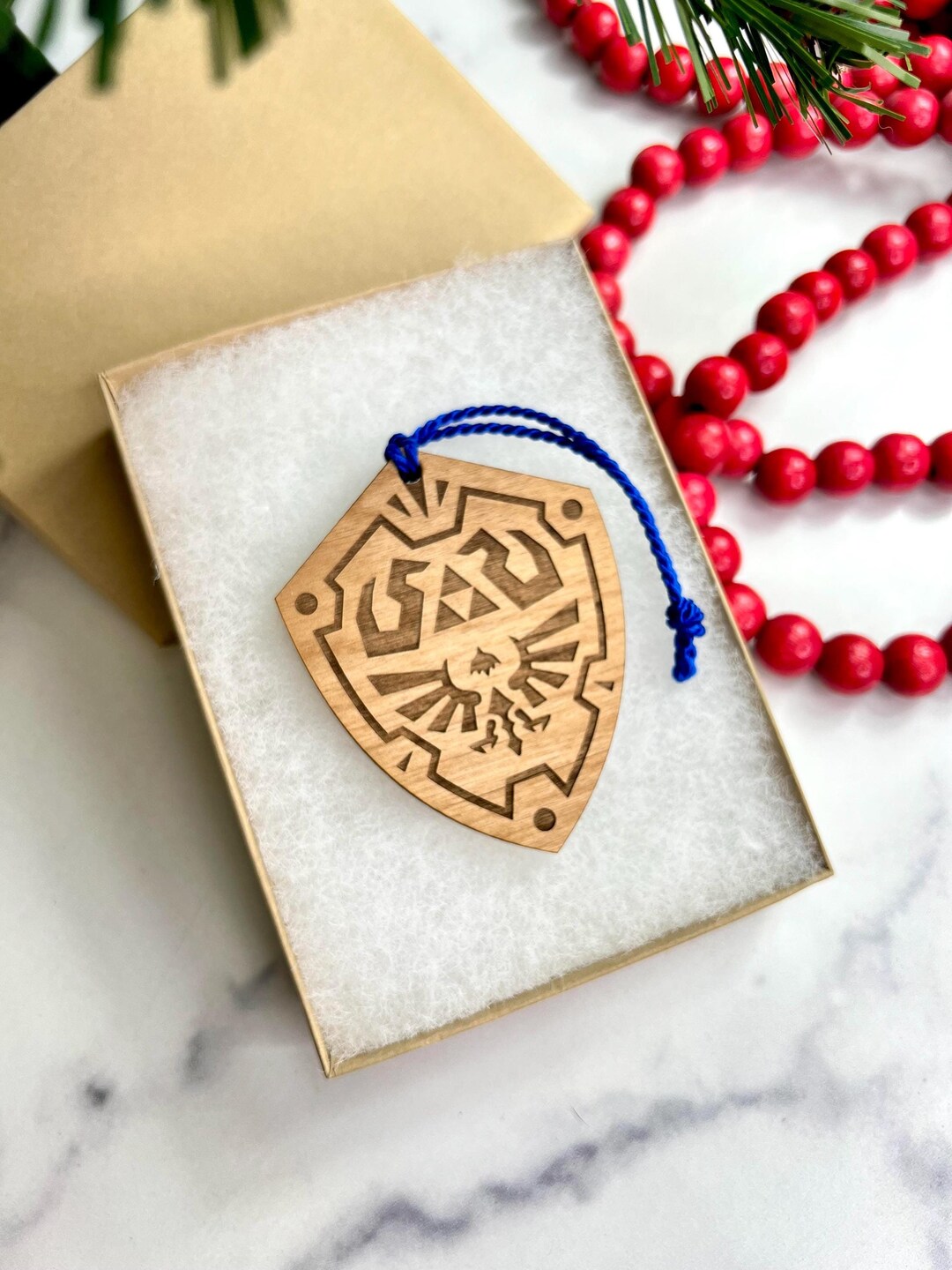 CUSTOM Zelda Hylian Shield Ornament - Christmas Tree Ornament ...