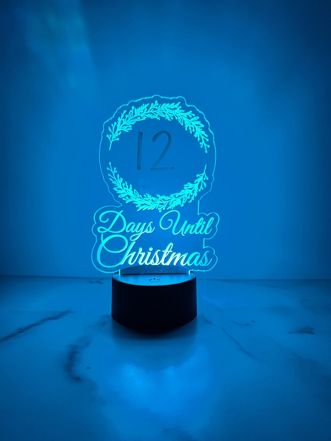Days Until Christmas Countdown - Acrylic LED Sign - Etsy