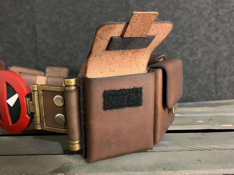 Deadpool & Wolverine Inspired Leather Belt and Pouches Set - Etsy