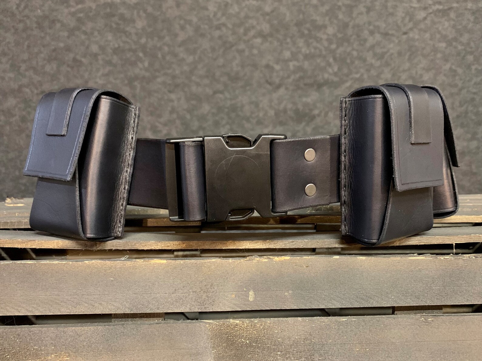 Galactic Tactical Leather Belt Set - Etsy