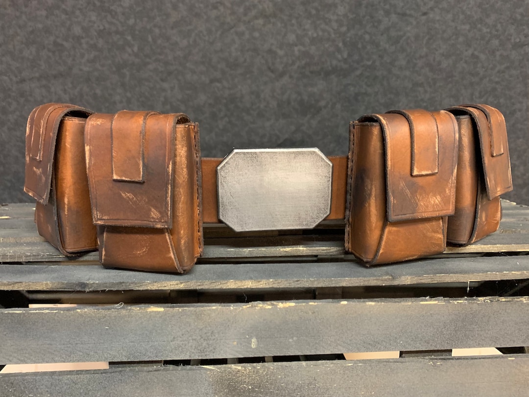 Galactic Tactical Leather Belt Set - Etsy