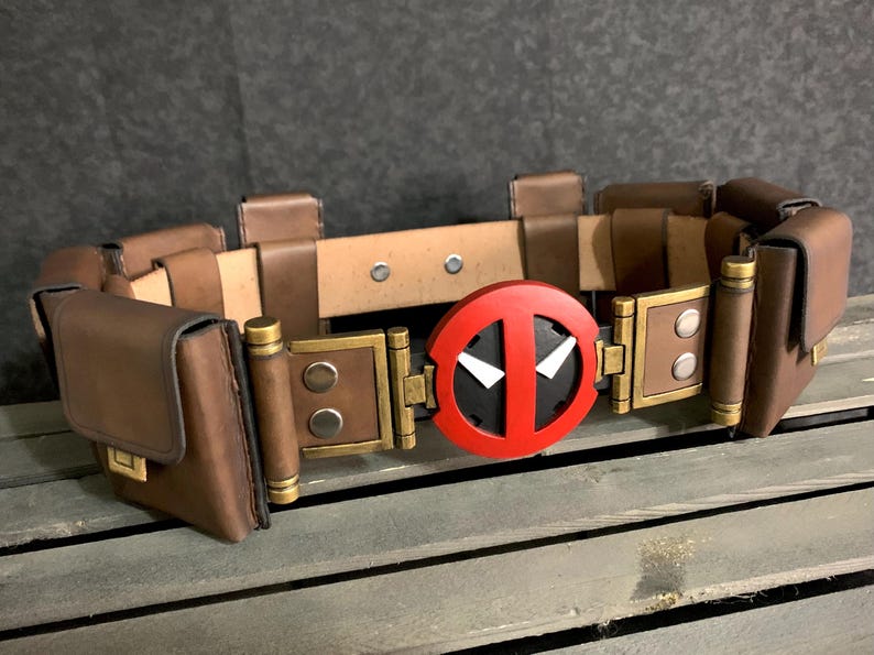 Deadpool & Wolverine Inspired Leather Belt and Pouches Set - Etsy