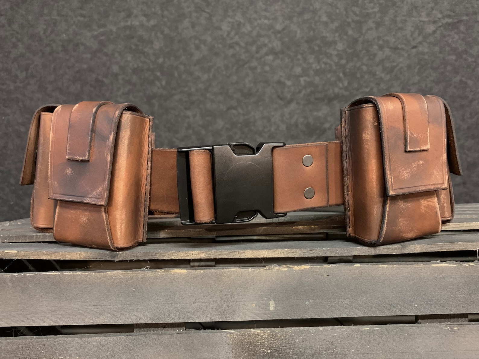 Galactic Tactical Leather Belt Set - Etsy
