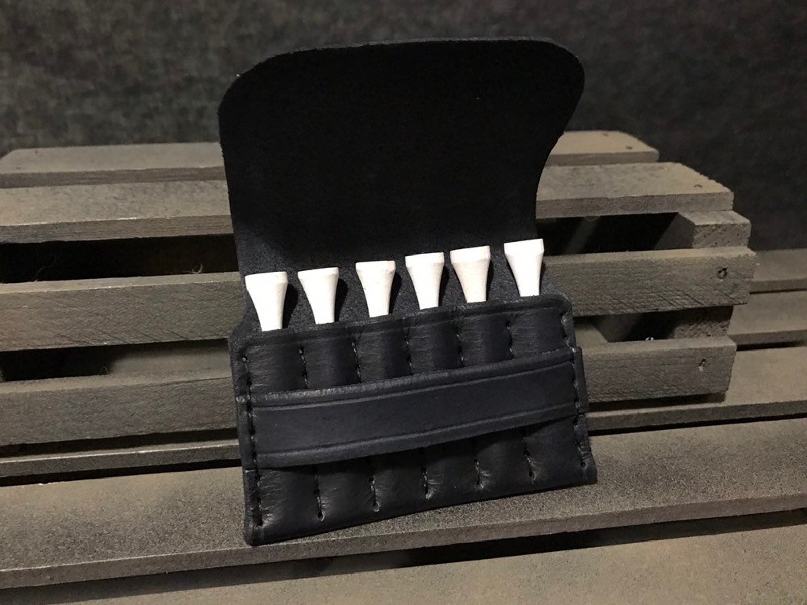 Leather Golf Tee Wallet - Etsy