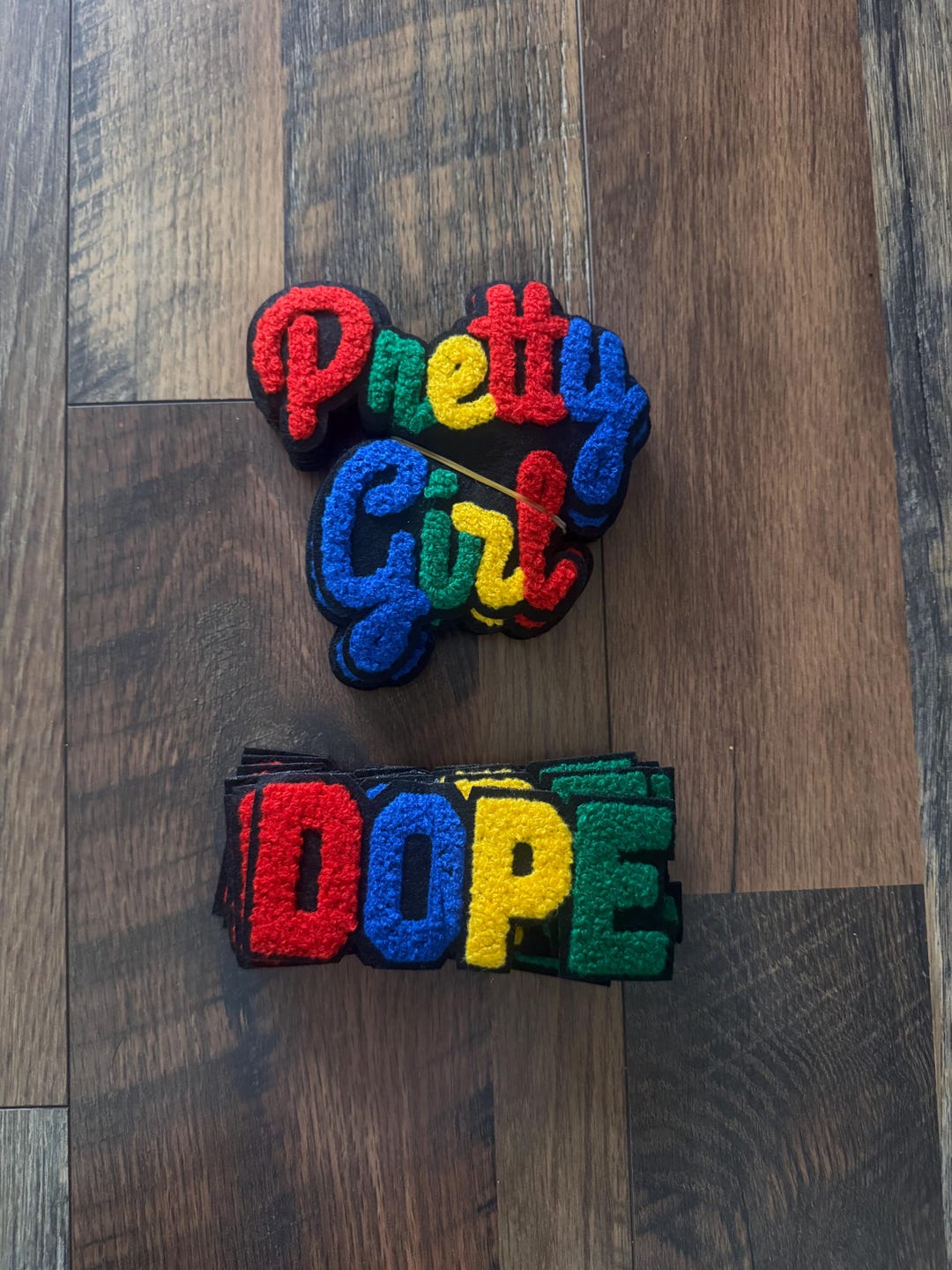 Pretty Girl and Dope Iron on Patches, Hat Size - Etsy