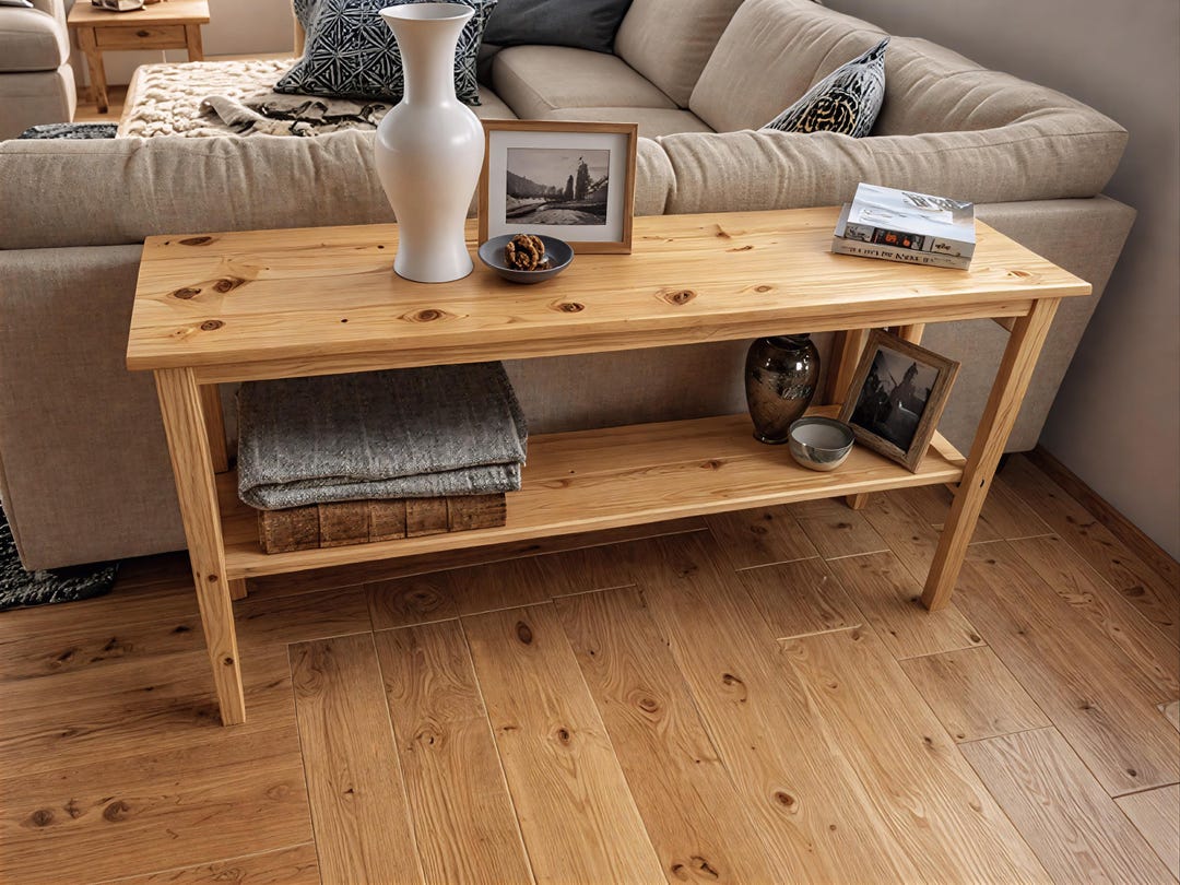 DIY Sofa End Table Plans | Narrow Console Table Woodworking Plans ...