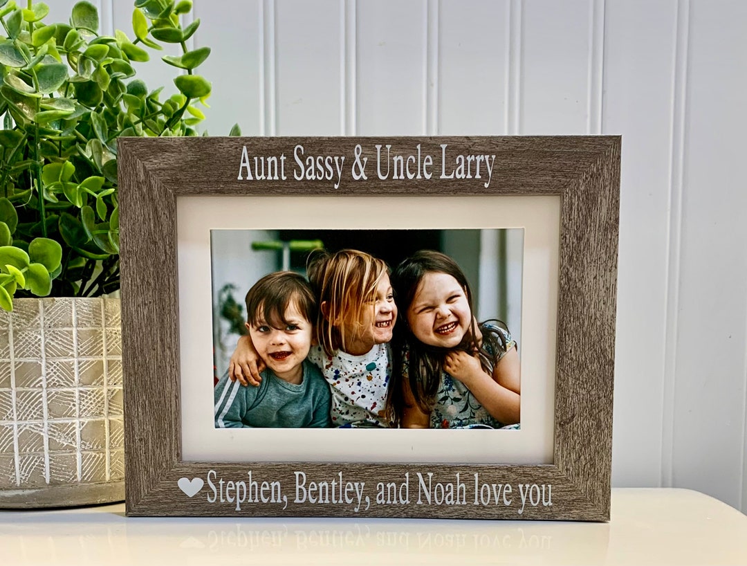 AUNT AND UNCLE Gift, Aunt and Uncle Frame, Aunt and Uncle Picture Frame ...